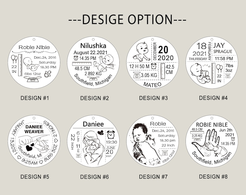 Personalized Newborn Baby Key Chain Baby Stats Key Chain New | Etsy