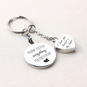 Custom Urn Keychain, Cremation Keychain for Ashes, Ashes Keyring With Pet Picture, Memorial Pet ...