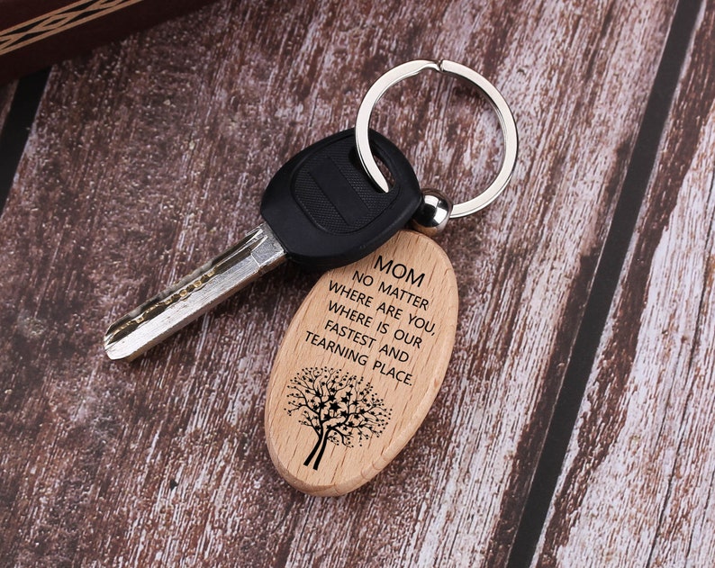 Engraved Keychain Custom Keychain Picture Keychain Wood - Etsy