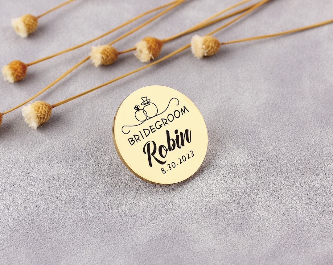 Custom Logo Brooch, Personalized Any Text Pin Relief Pin, Customized ...