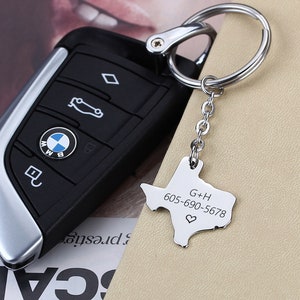 Personalized Washington Keychain Custom Map Keychain - Etsy