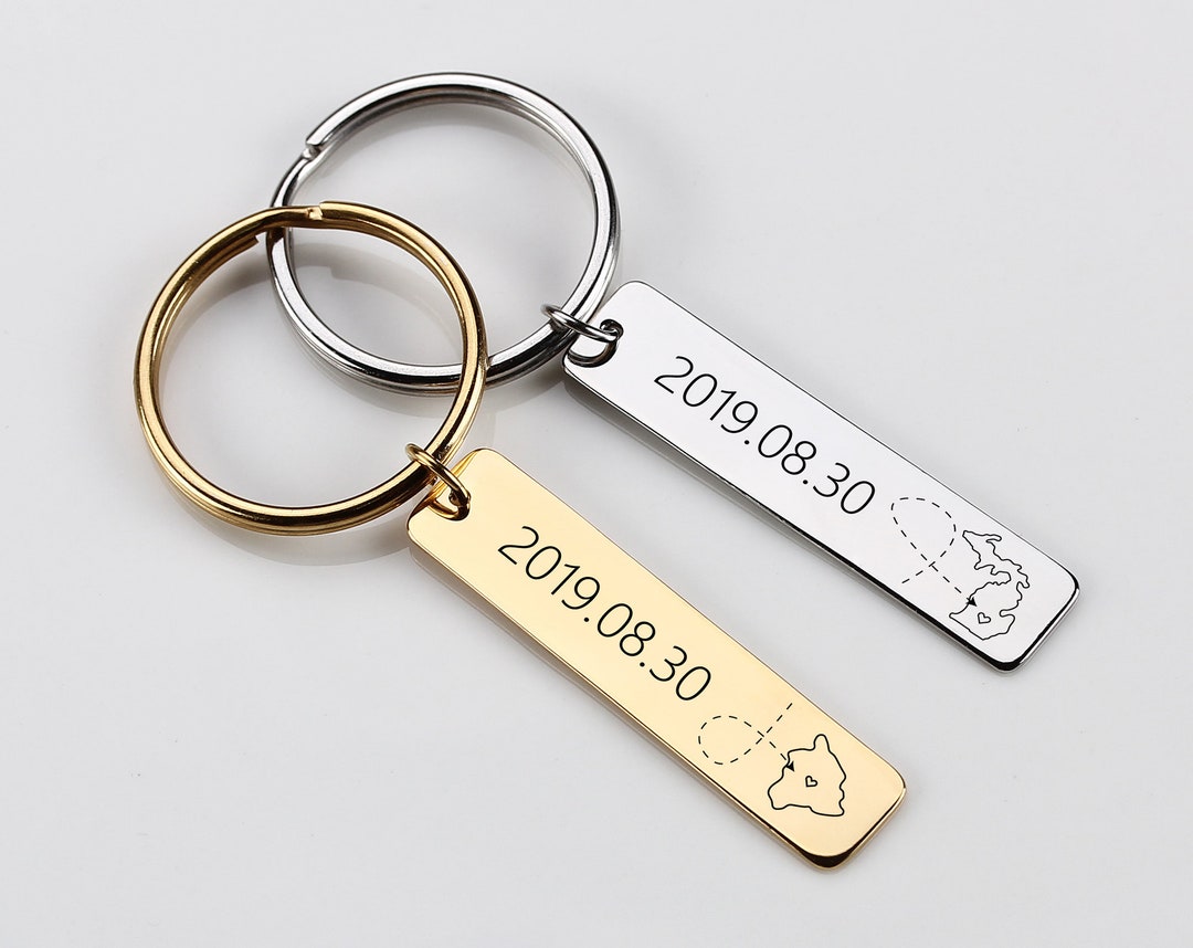 Personalized Keychain, State Map Keychain,men’s Keychain,gift for Women ...