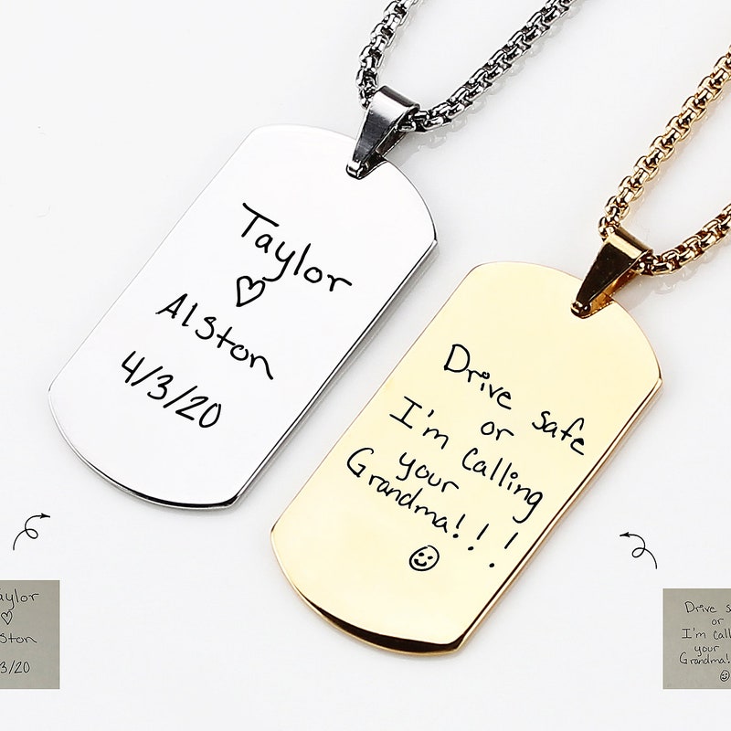 Custom Men Dog Tags - Etsy