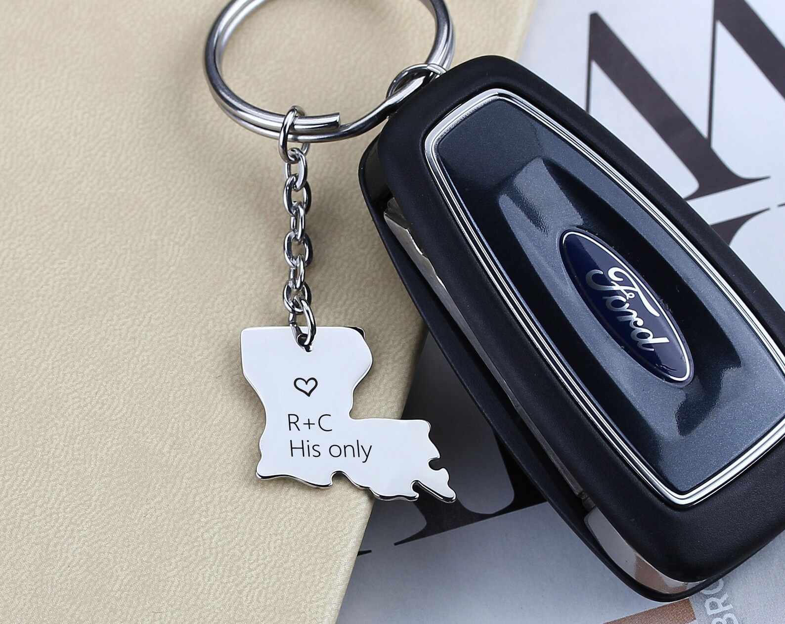 Texas State Keycahin Custom Made Texas Home Key Chain Texas - Etsy