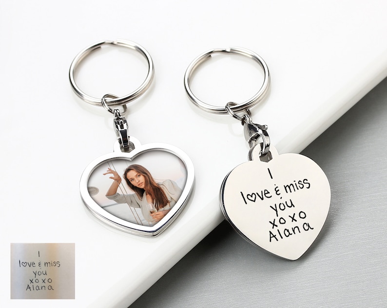 Personalized Photo Keychain Boyfriend Keychains Gift for - Etsy