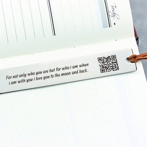 Personalized QR Code Bookmark, Plays Music With Scan, Sound Wave ...