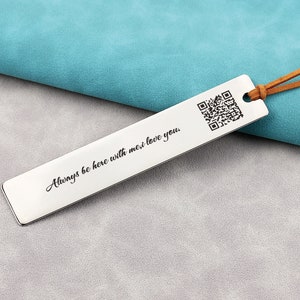 Personalized QR Code Bookmark, Plays Music With Scan, Sound Wave ...