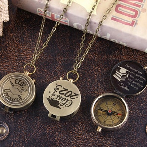Engraved Compass, Personalized Graduation Gift Compass, Class of 2023 ...
