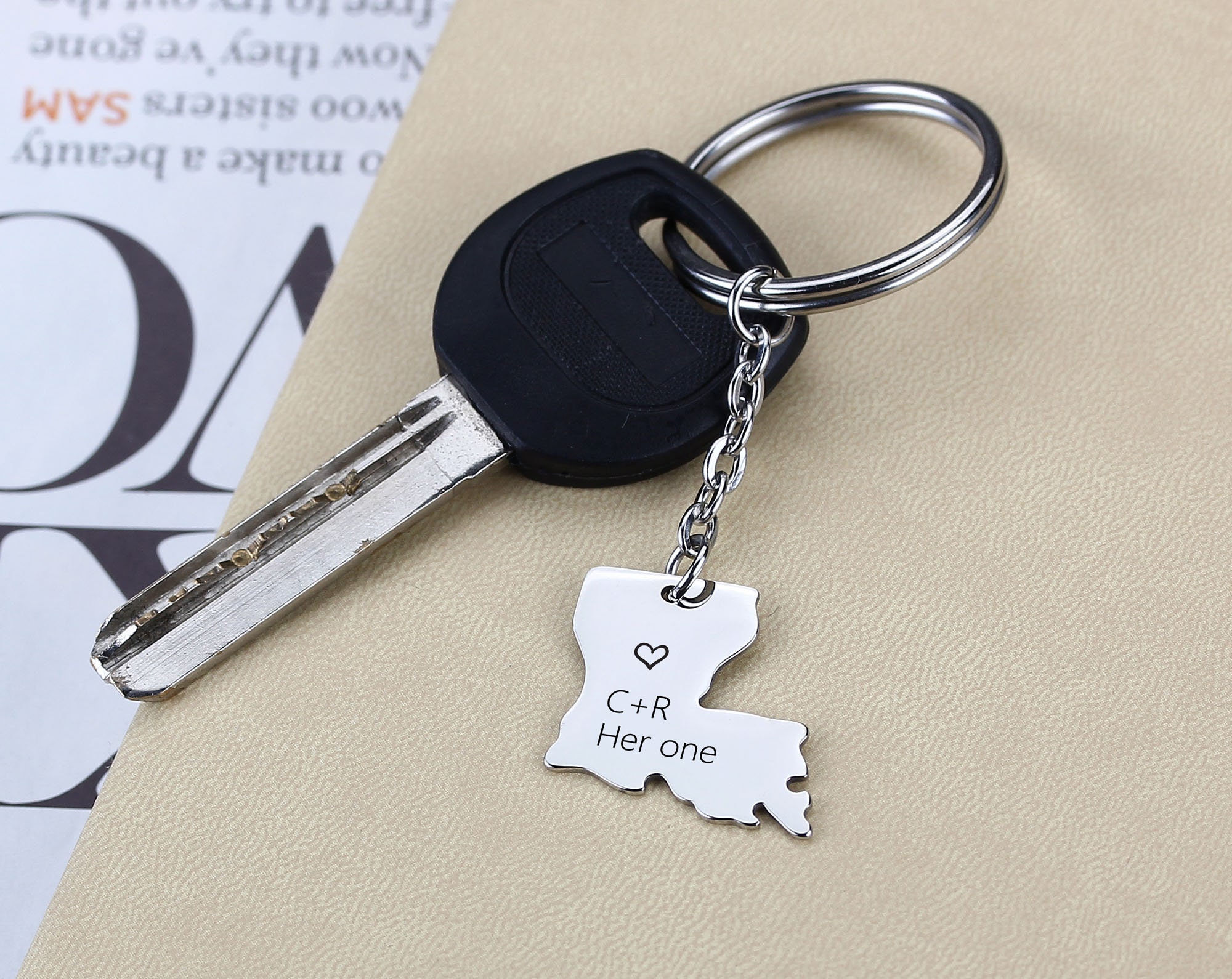 Ohio State Keychain Ohio Charm State Keyring Ohio Pendant | Etsy