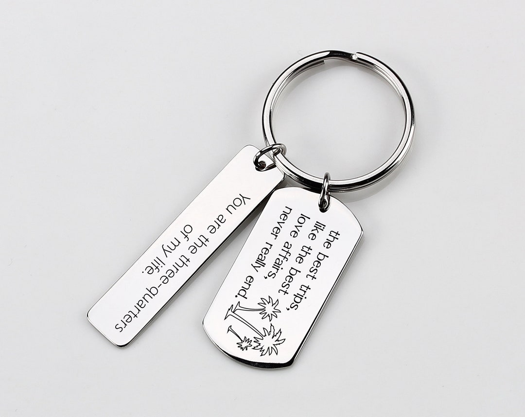 Personalized Keychain, Engraved Key Chain , Boyfriend Gift Anniversary ...