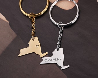 New York Keychain - Etsy