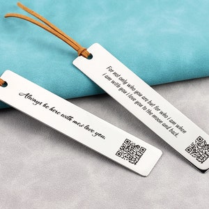 Personalized QR Code Bookmark, Plays Music With Scan, Sound Wave ...