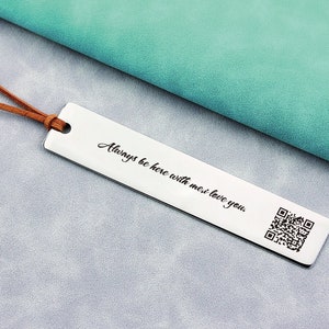 Personalized QR Code Bookmark, Plays Music With Scan, Sound Wave ...