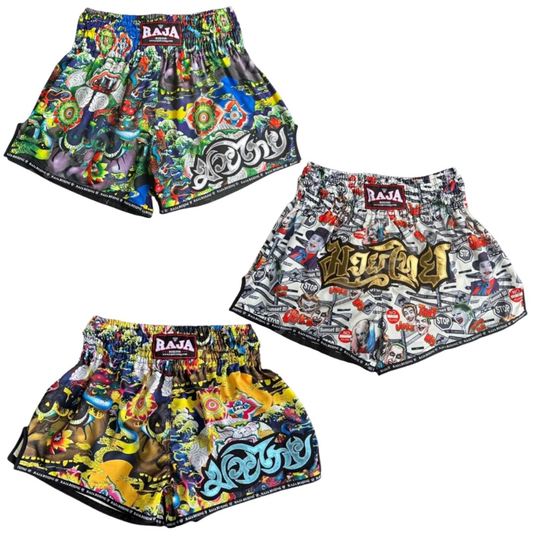 RAJA Men Shorts Fancy Boxing Muay Thai Combat Fighting Training MMA ...