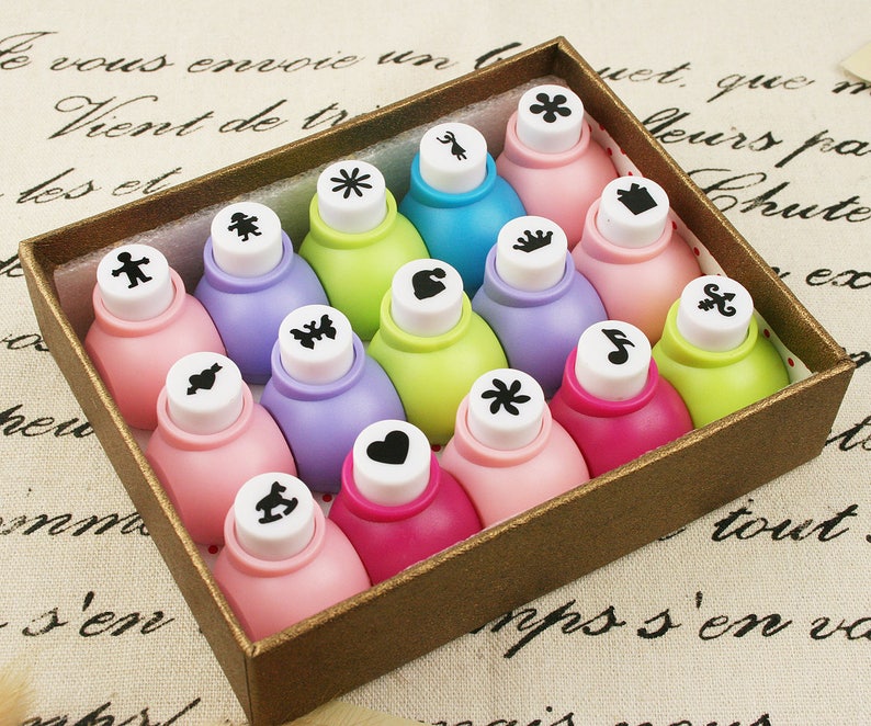 15 Craft Punches Set in Beautiful Gift Box Small Size - Etsy Australia
