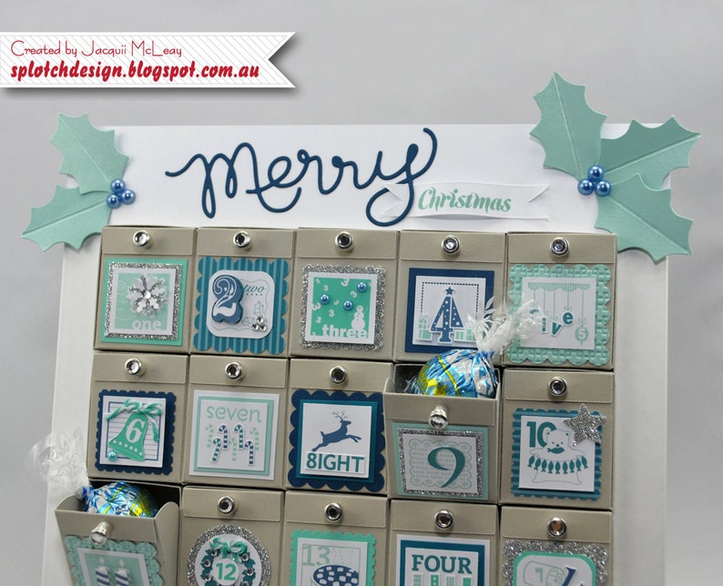 Christmas Advent Calendar Digital Tutorial - Etsy