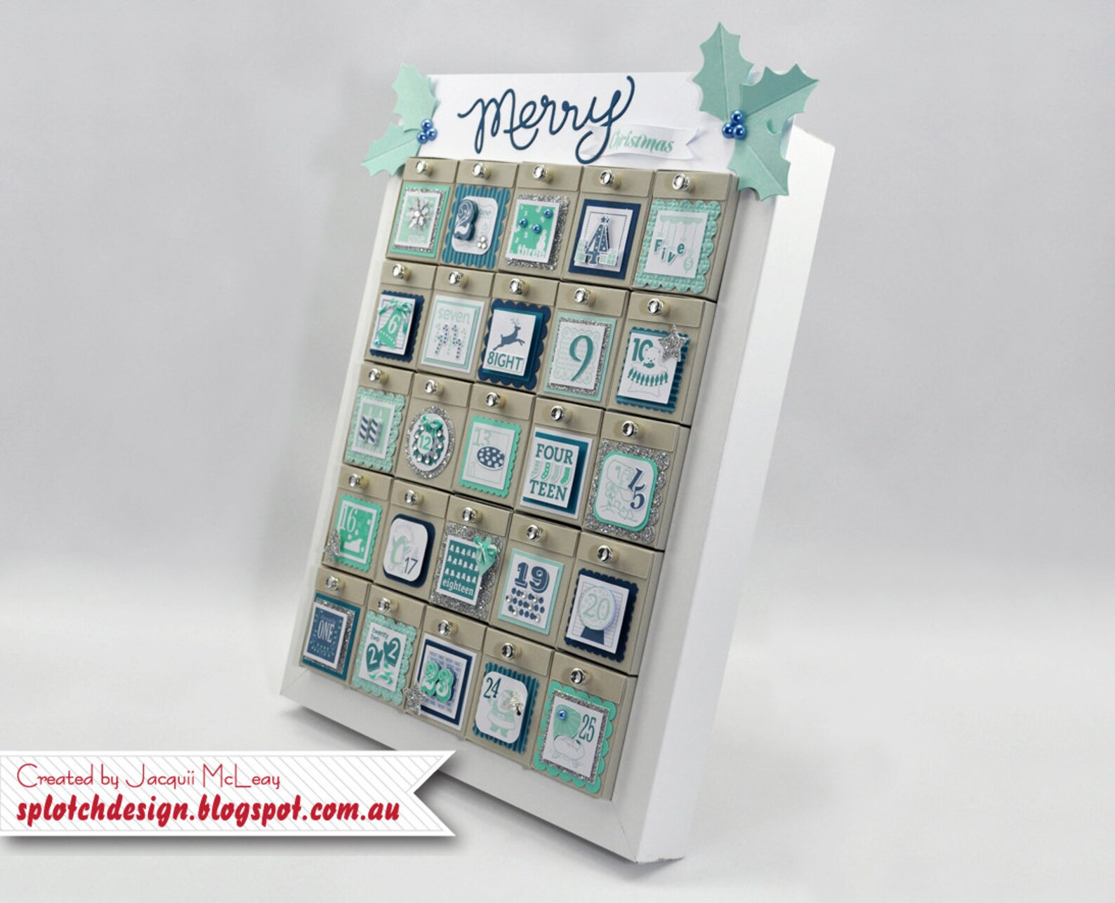 Christmas Advent Calendar Digital Tutorial - Etsy