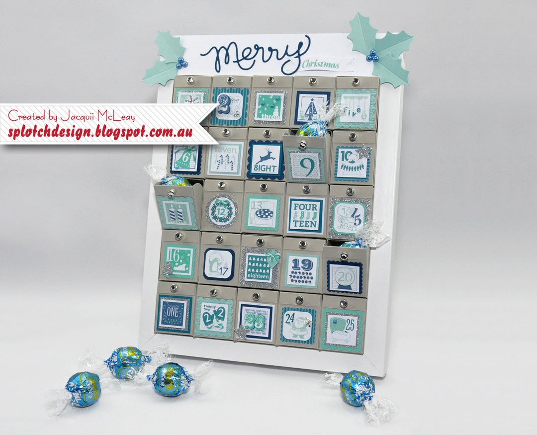Christmas Advent Calendar Digital Tutorial - Etsy