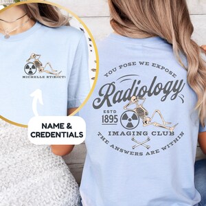Personalized Rad Tech Shirt Custom Xray Tech Tshirt Radiology T-shirt ...