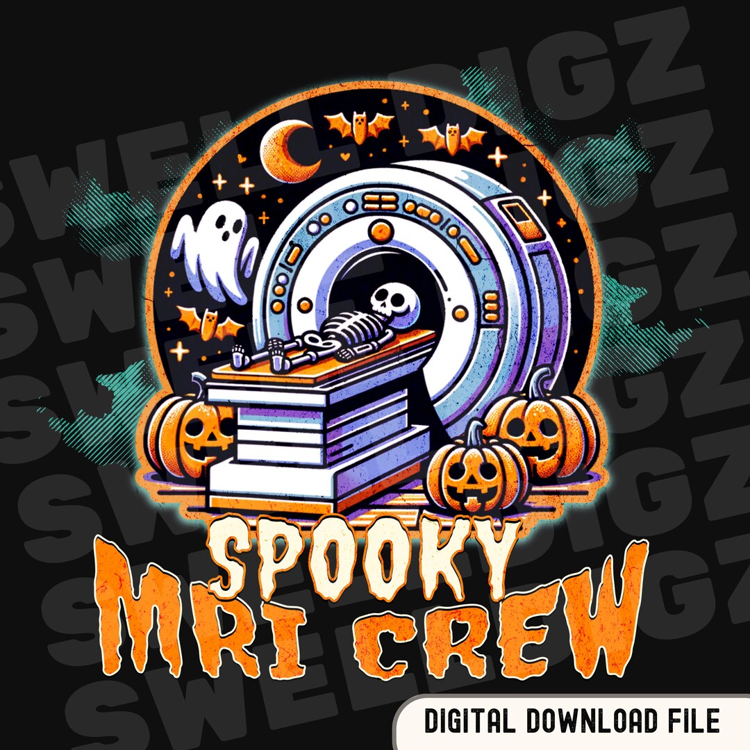 Halloween MRI Tech PNG Svg Mri Technologist Halloween Digital SVG File ...