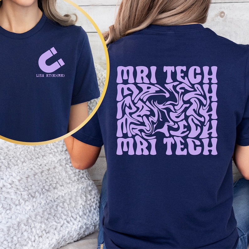 MRI Shirt Personlized MRI Tech Gift Mri Technologist T Shirt Mri Scan T ...