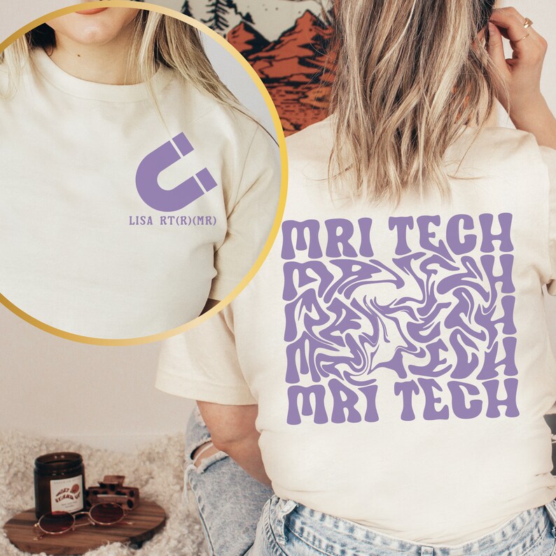 MRI Shirt Personlized MRI Tech Gift Mri Technologist T Shirt Mri Scan T ...