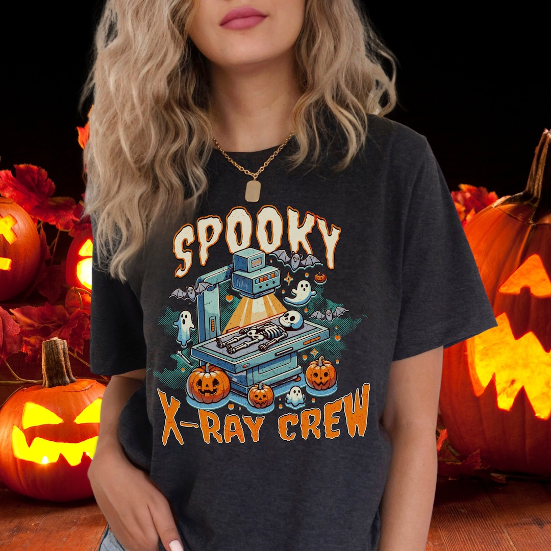 Halloween Xray Tech Shirt Rad Tech Halloween T Shirt Spooky Radiology ...