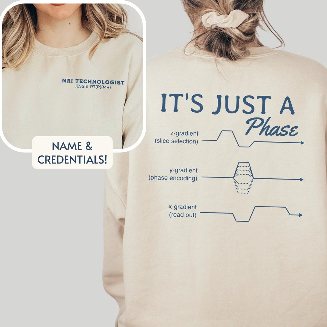 Personalized MRI Sweatshirt Custom MRI Tech Sweater MRI Tech Gifts Mri ...