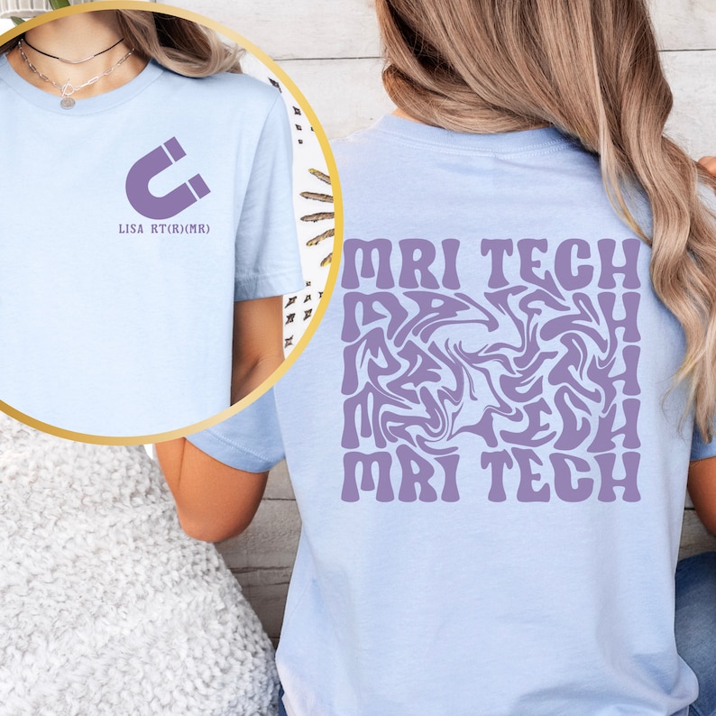 MRI Shirt Personlized MRI Tech Gift Mri Technologist T Shirt Mri Scan T ...