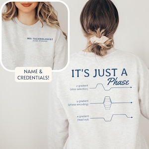Personalized MRI Sweatshirt Custom MRI Tech Sweater MRI Tech Gifts Mri ...