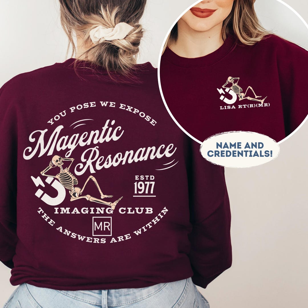 MRI Sweatshirt MRI Tech Sweater MRI Tech Gifts Mri Shirt Magnetic ...
