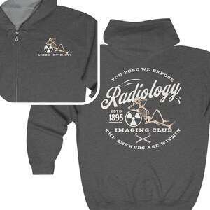 Radiology Jacket Xray Tech Jacket Radiologic Technologist Zip up Hoodie ...