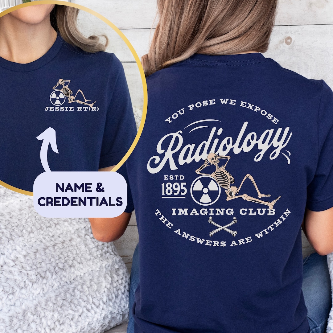 Personalized Rad Tech Shirt Custom Xray Tech Tshirt Radiology T-shirt ...