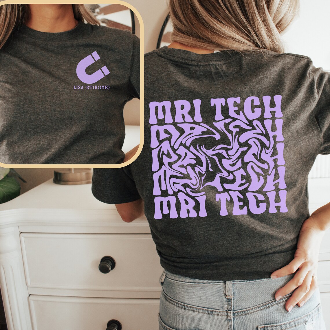 MRI Shirt Personlized MRI Tech Gift Mri Technologist T Shirt Mri Scan T ...