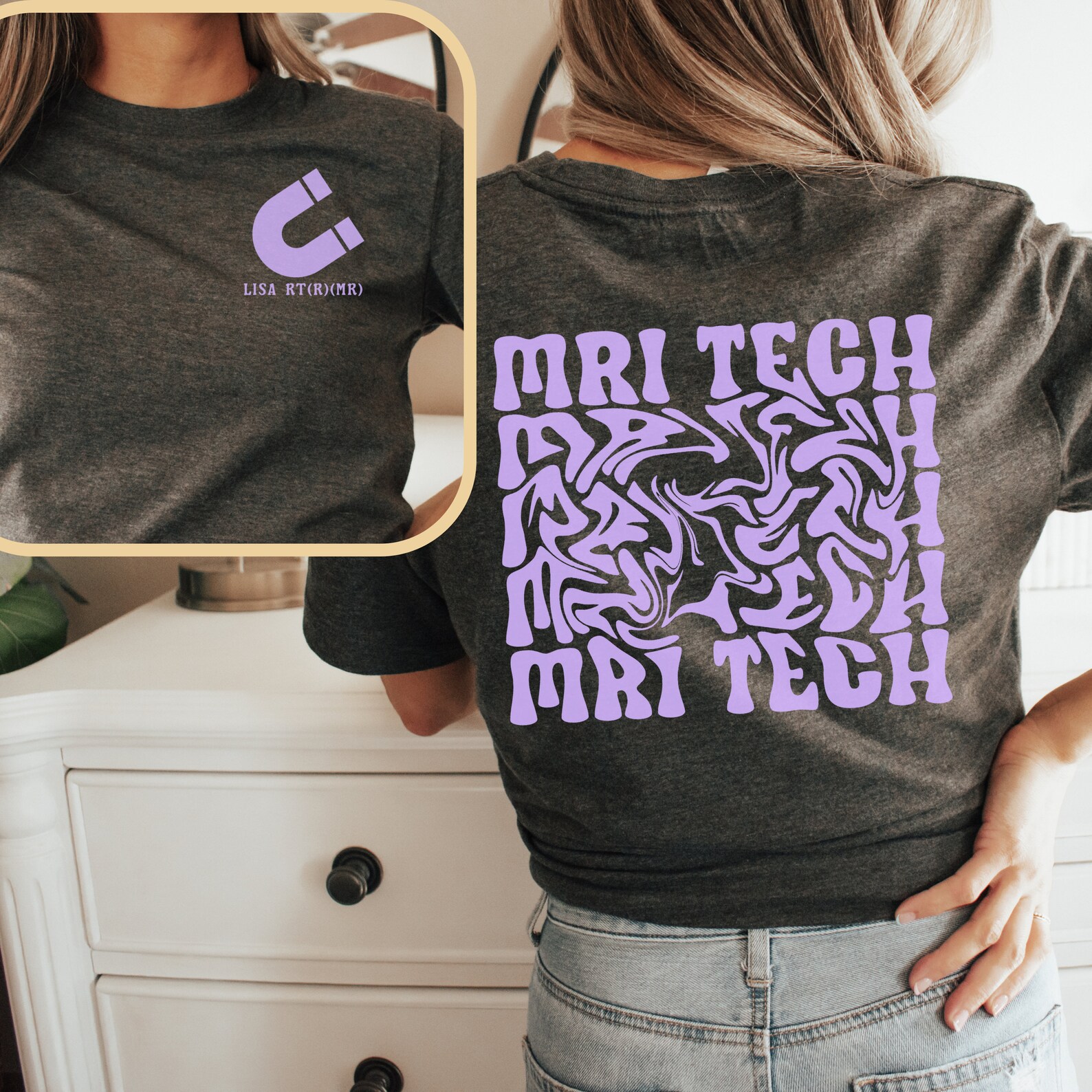 MRI Shirt Personlized MRI Tech Gift Mri Technologist T Shirt Mri Scan T ...