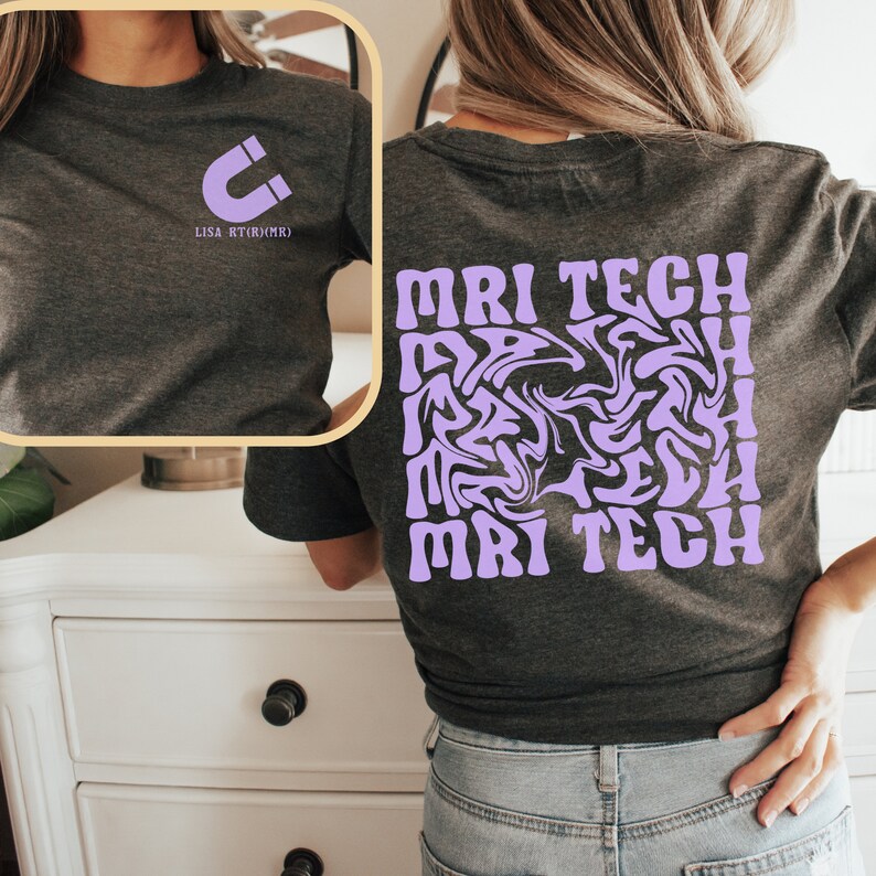 MRI Shirt Personlized MRI Tech Gift Mri Technologist T Shirt Mri Scan T ...