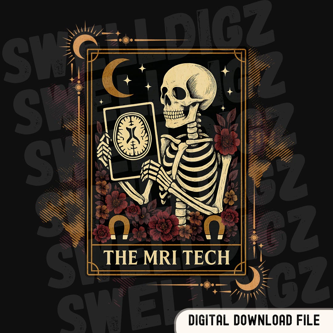 Halloween MRI Tech PNG Tarot Card Mri Technologist Halloween Png SVG ...