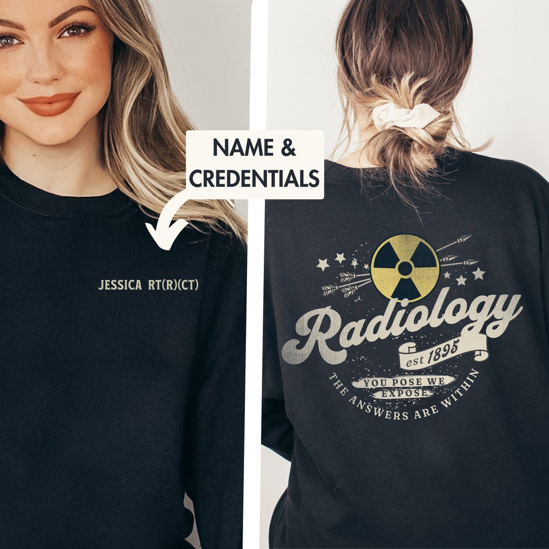 Personalized Xray Tech Sweatshirt CT Tech Sweatshirt Xray Technologist ...