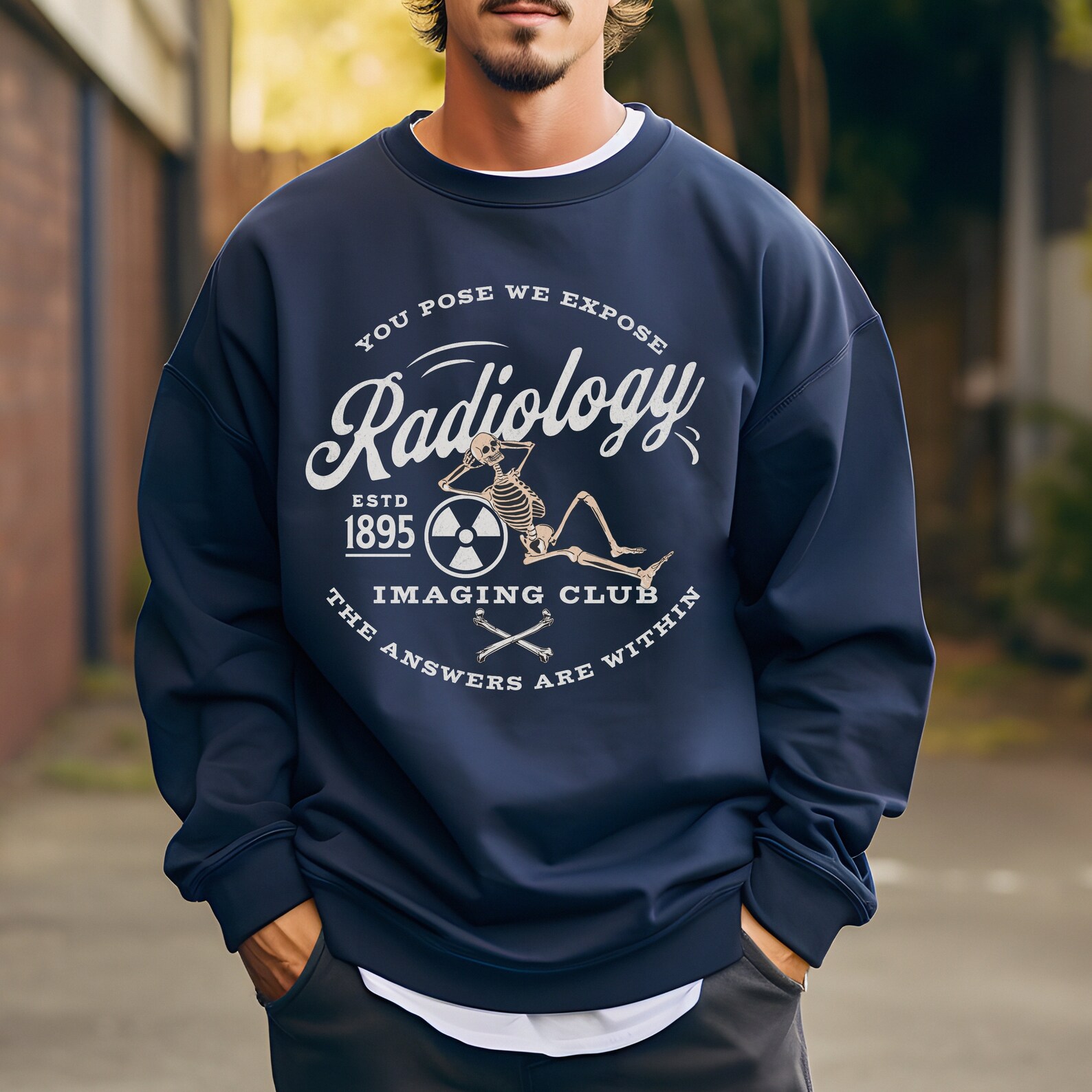 Radiology Tech Sweatshirt: Distressed Imaging Club Design - Etsy Canada