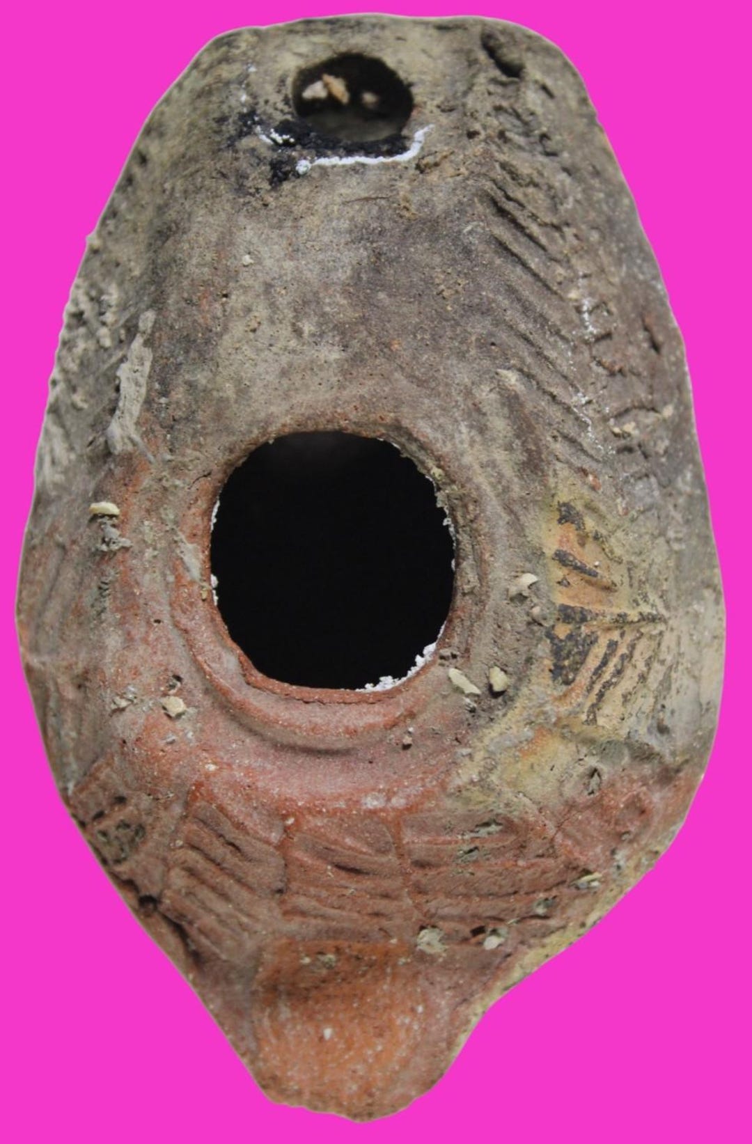 Oil Lamp Holy Land Ancient Artifact Jesus Christ Home Israel 300-600 AD ...