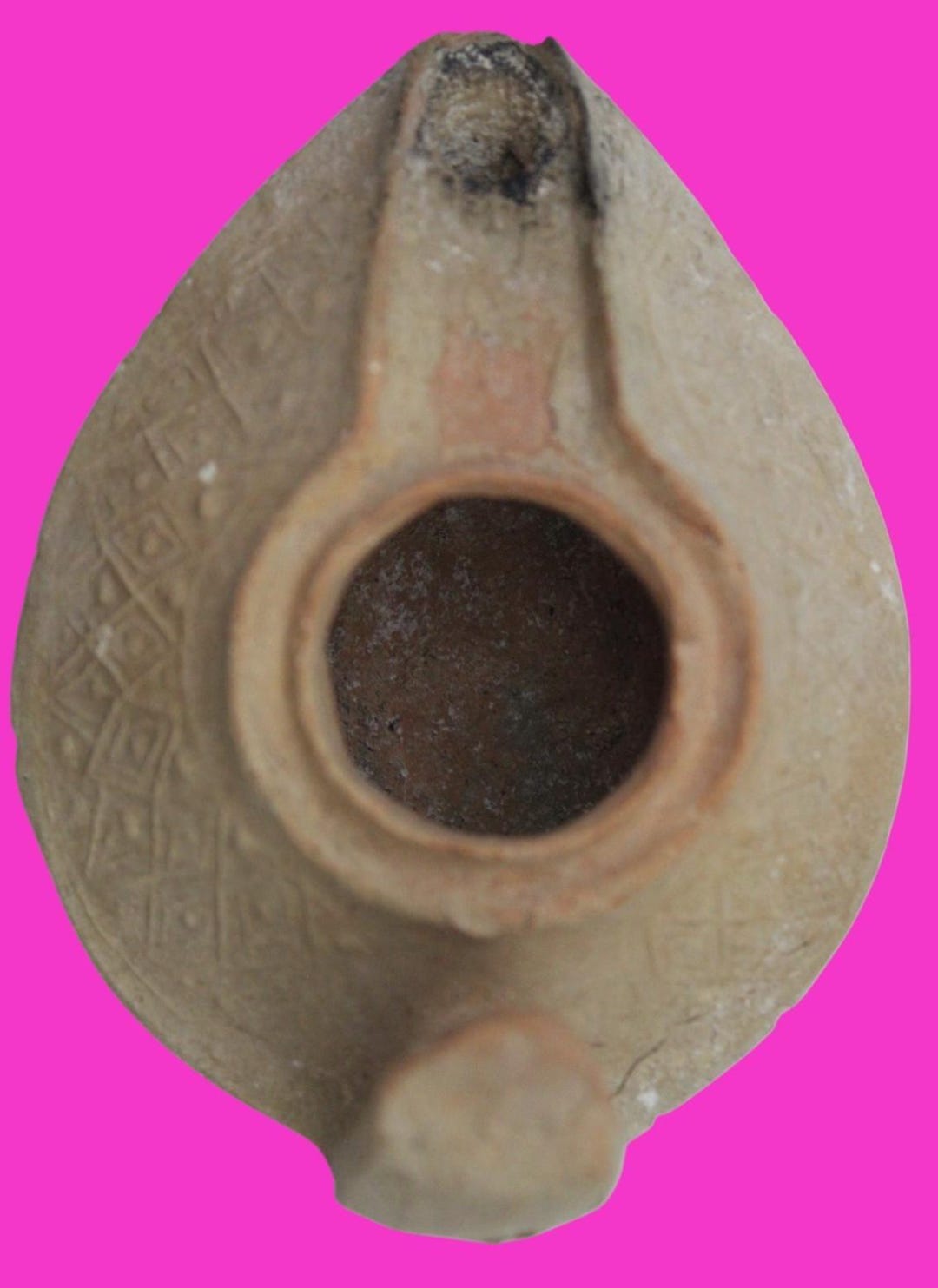 Holy Land Oil Lamp Ancient Artifact Time of the Christians 313-636 AD ...