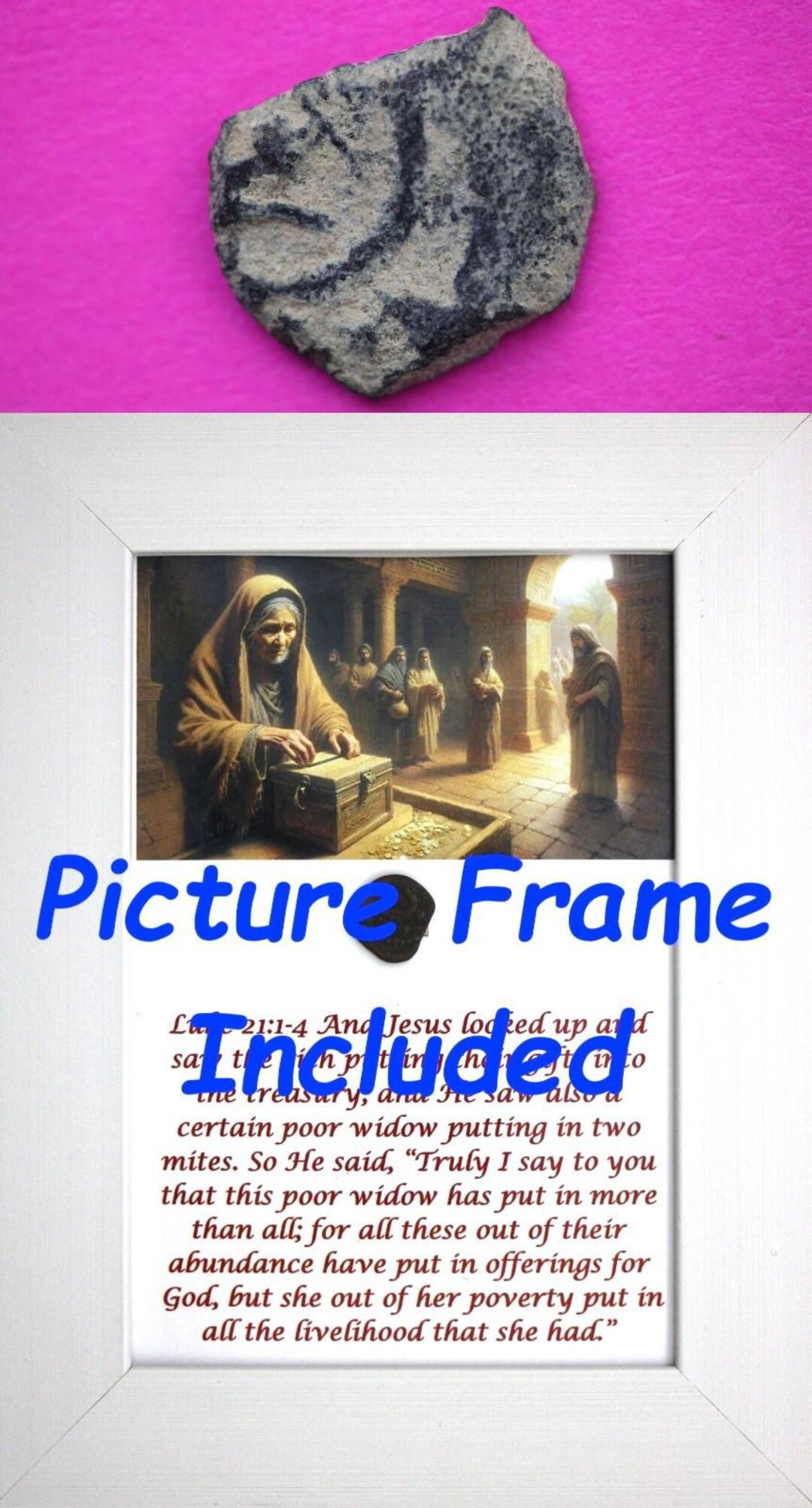 Jesus Christ Lifetime Widows Mite Coin Holy Land Artifact Free Display ...