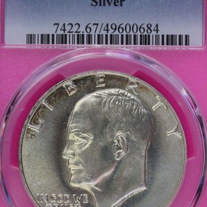 Toned 1976 S MS 67 Silver Eisenhower Ike Dollar PCGS Graded Certified Slab 452 - Etsy