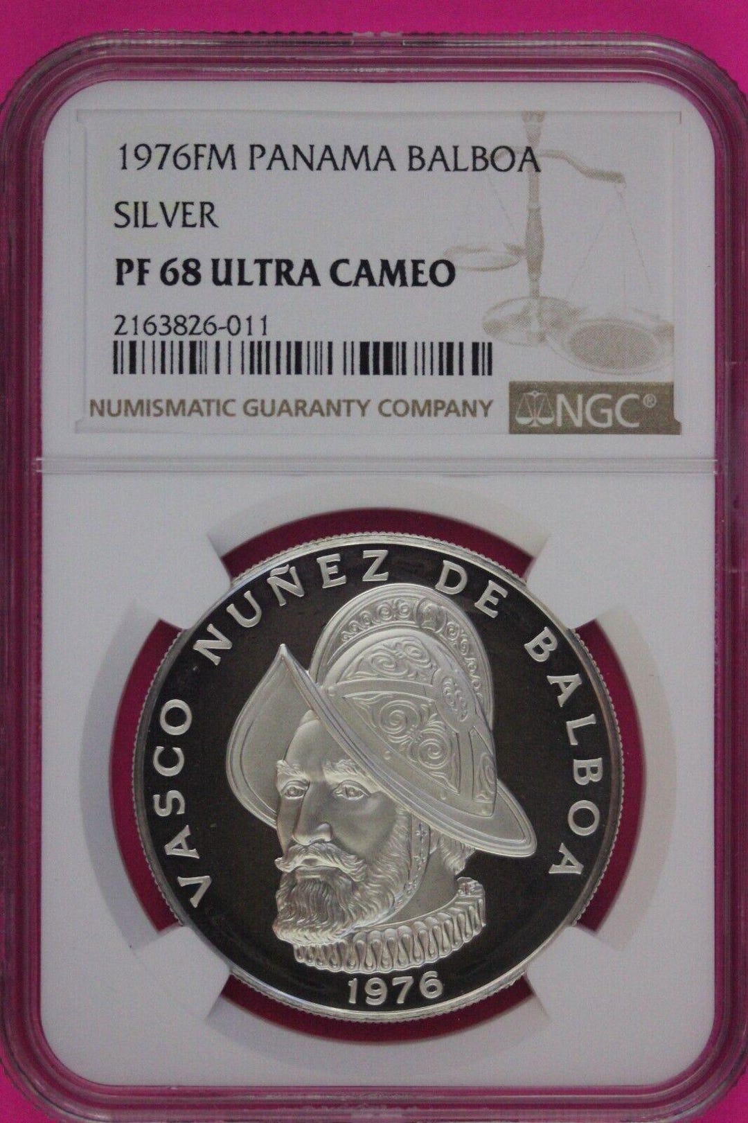 1976 Panama PF 68 Ultra Cameo Proof Silver Balboa NGC Certified Graded ...