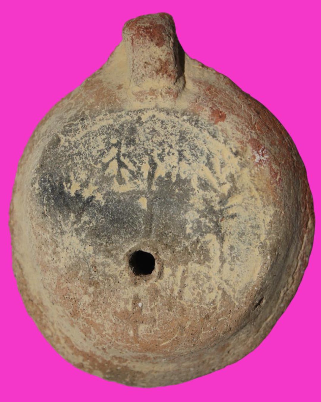 Ancient Holy Land Oil Lamp Artifact 3 Crosses Jesus Christ Home 400 ...