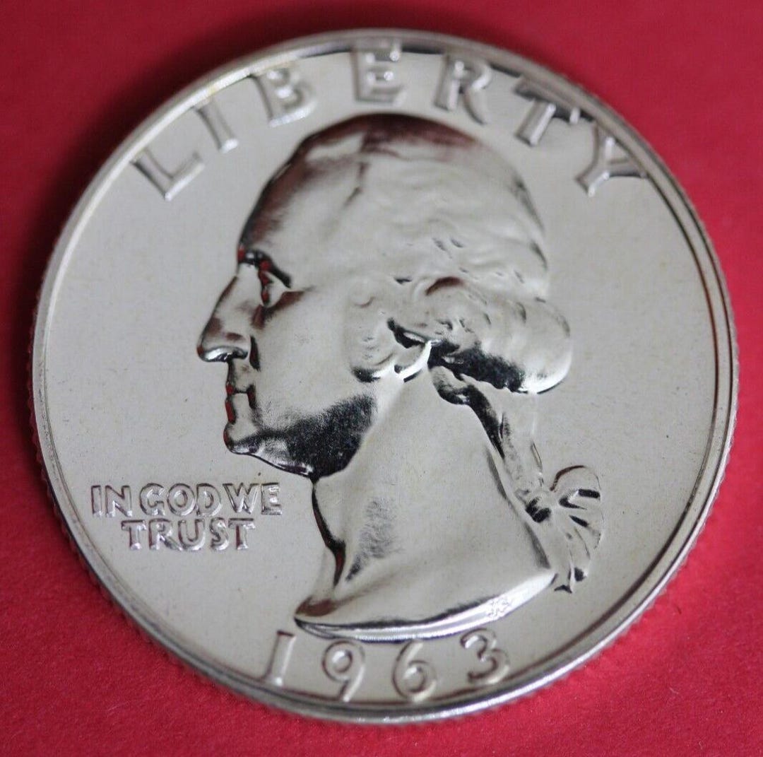 1963 Proof George Washington Quarter Exact Coin Shown 43 Make Offer - Etsy
