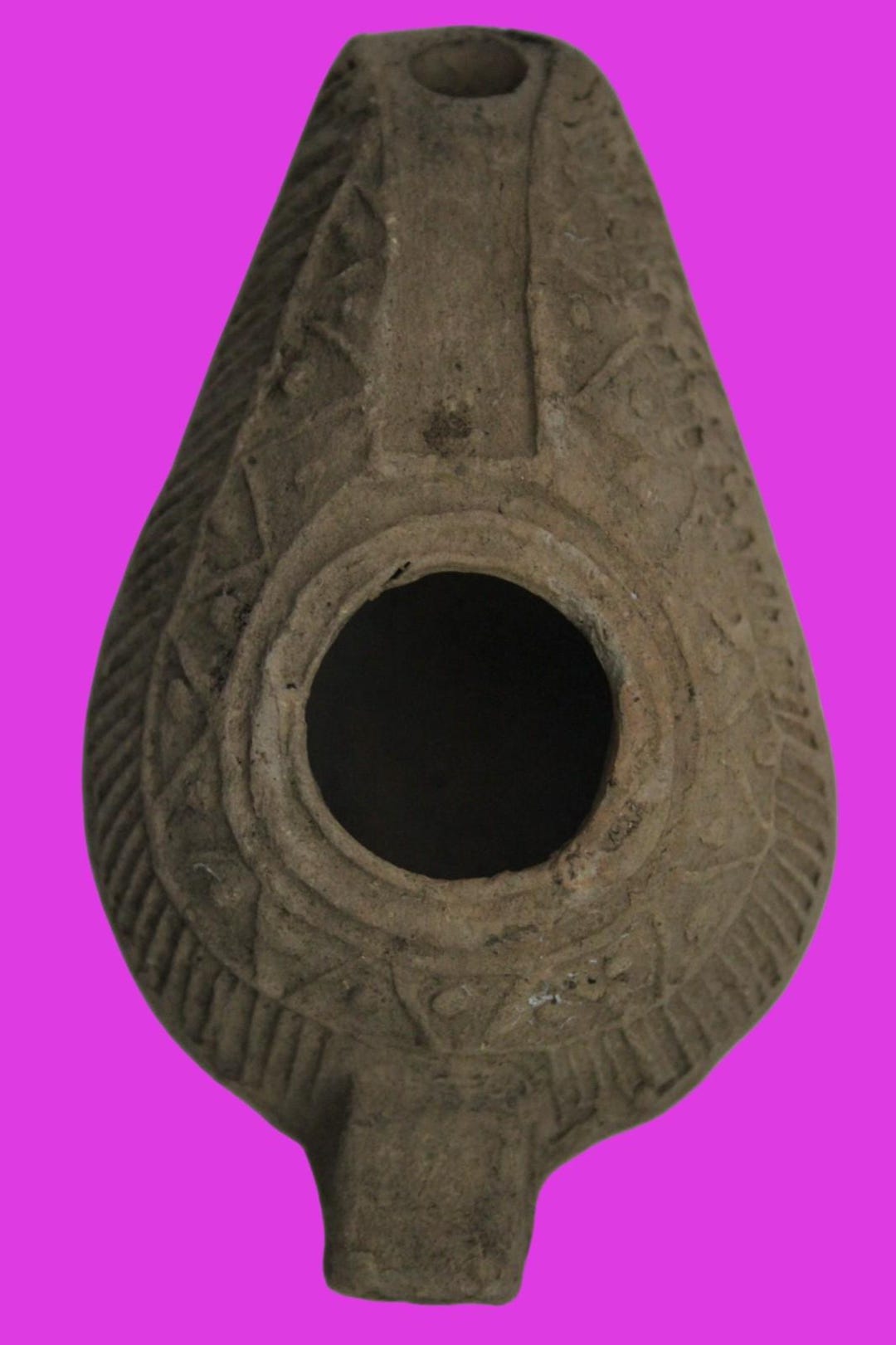Ancient Holy Land Oil Lamp Artifact From Jesus Christ Homeland 400 ...