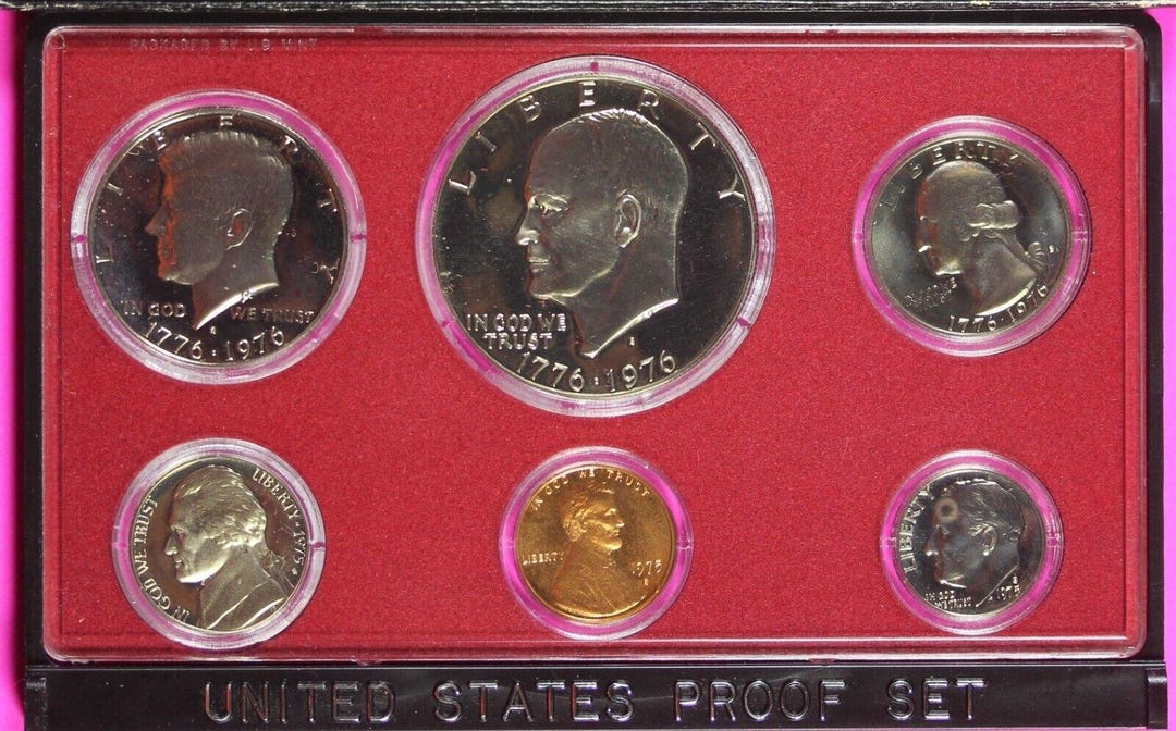 Gem 1975 S Clad Proof Set Eisenhower Ike Original Mint Box - Etsy
