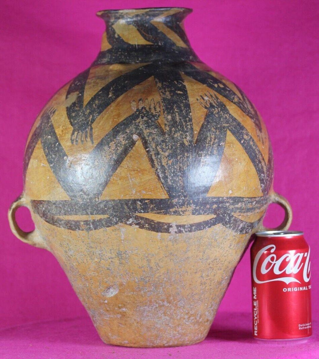 Monumental Neolithic Chinese Artifact Pottery Jar 3300-2000 BC China ...