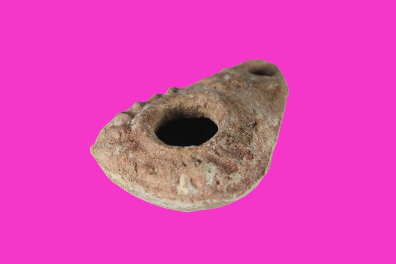Holy Land Oil Lamp Ancient Artifact Time of the Christians 313-636 AD ...